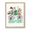 Let's Go Outside Art Print|Bike|Kids Art|Sustainable|frog|dog|rhino ...