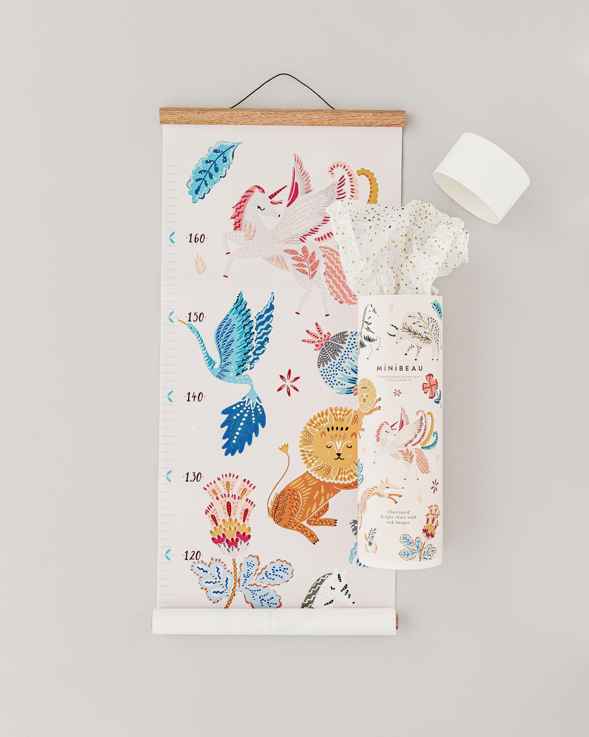 Pink Growth Chart with carnival feel featuring unicorns, lions and ...